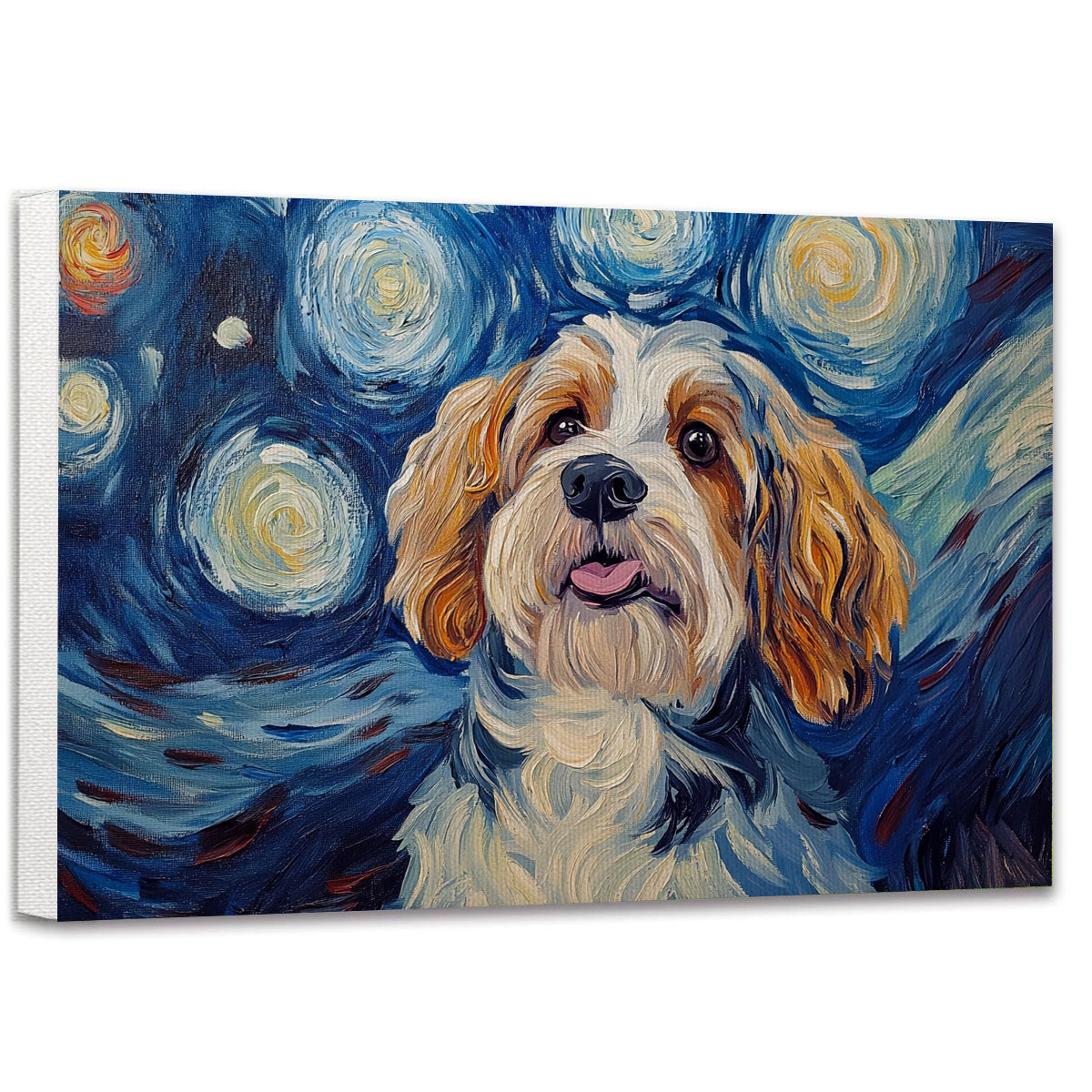 Poster Wall Art 12x8in Grand Basset Griffon Vendeen Dog Art Starry ...