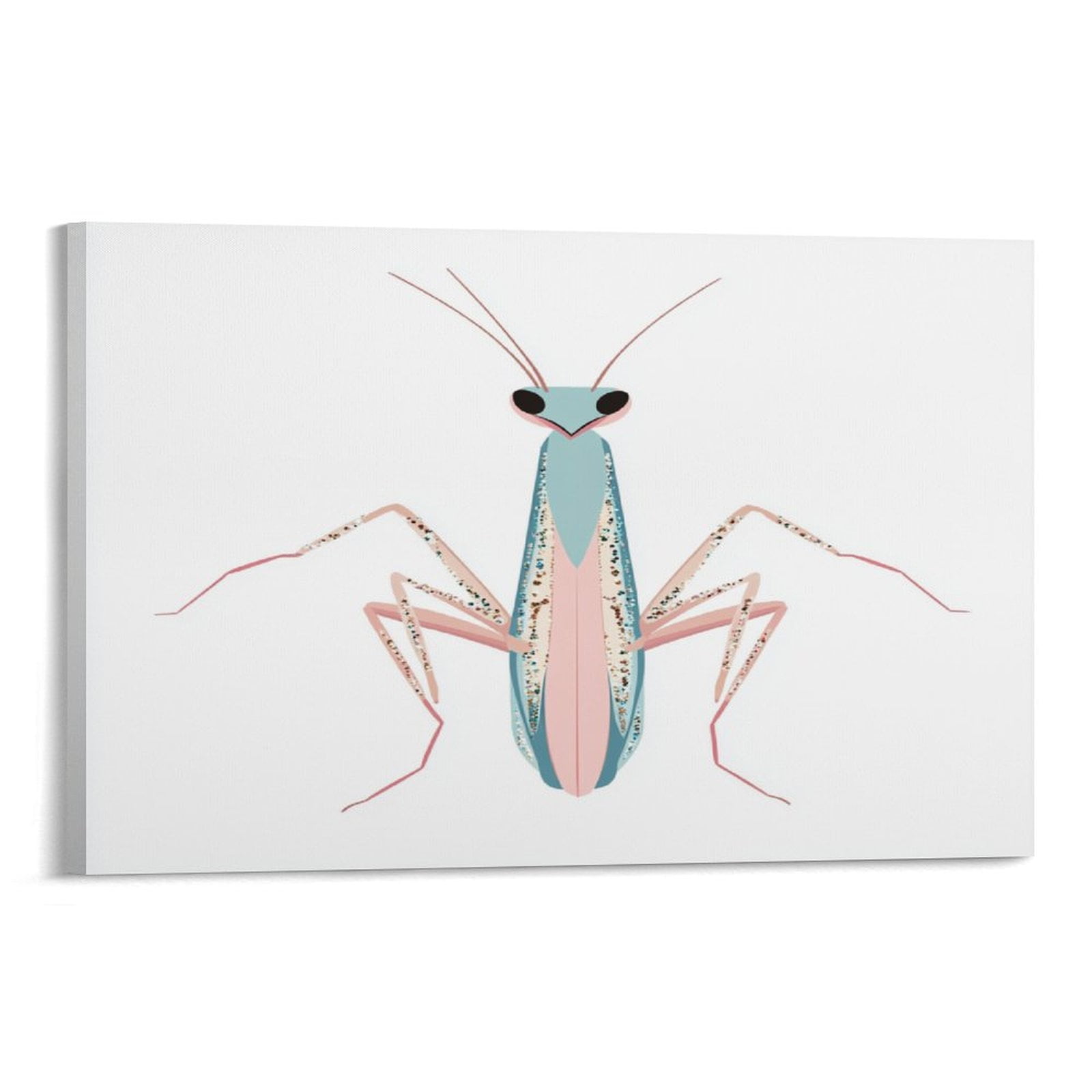 Poster Wall Art Decor Print Cute Praying Mantis Artwork Print Painting ...