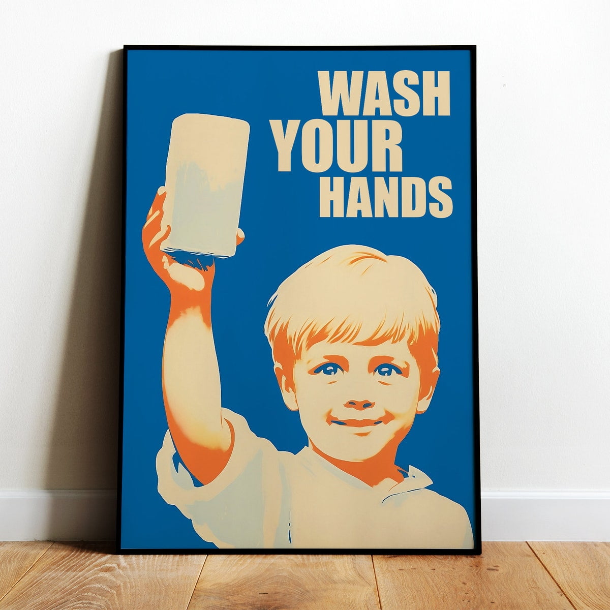 Poster Wash Your Hands Printable Minimalistic Funny Poster For Toilet ...