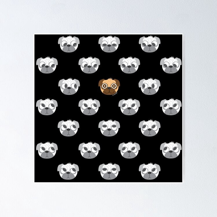 Poster We Are Watching You. Woof!!! Poster - No Framed, Vintage Wall ...