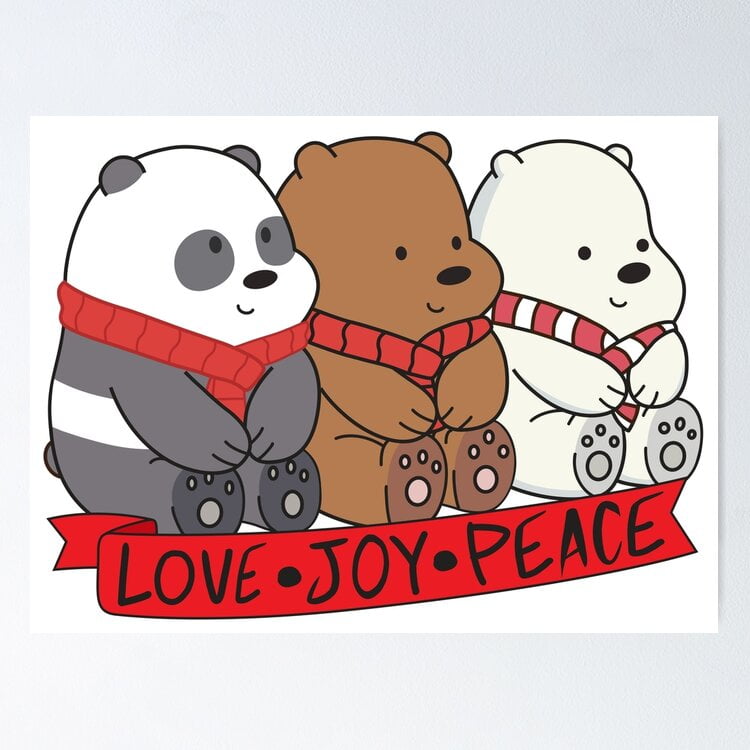 Poster We Bare Bears Poster - No Framed, Vintage Wall Art, Hot Trend ...