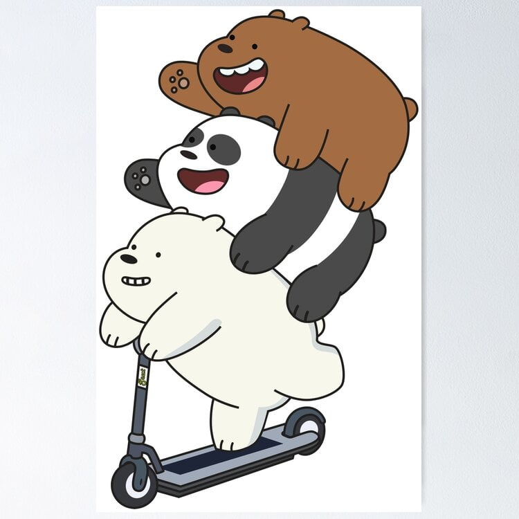 Poster We Bare Bears Poster - No Framed, Vintage Wall Art, Hot Trend ...