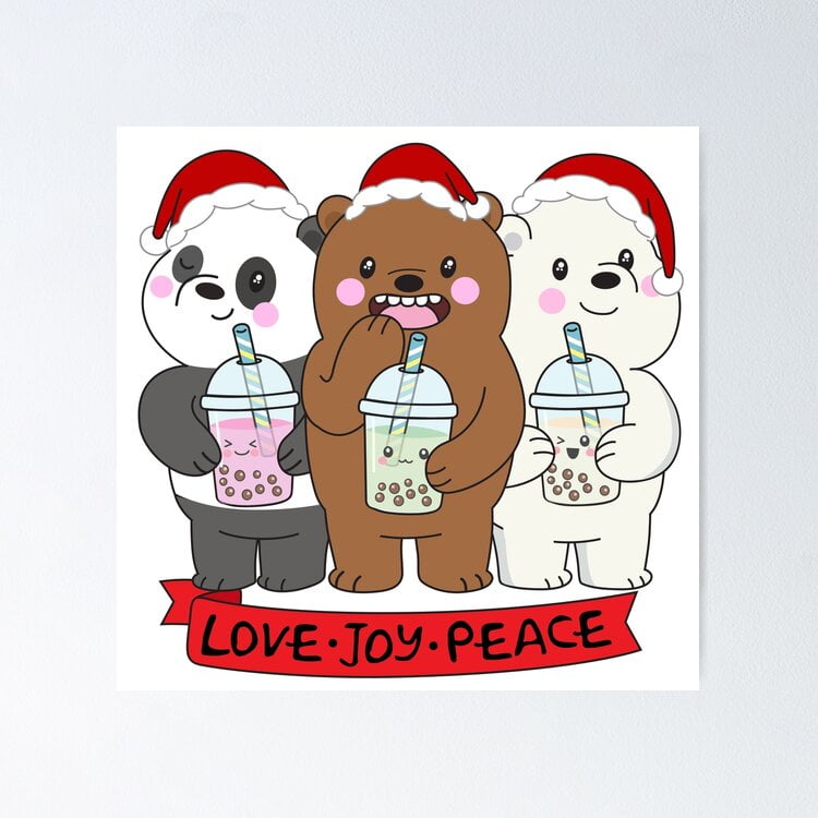 Poster We Bare Bears Poster - No Framed, Vintage Wall Art, Hot Trend ...