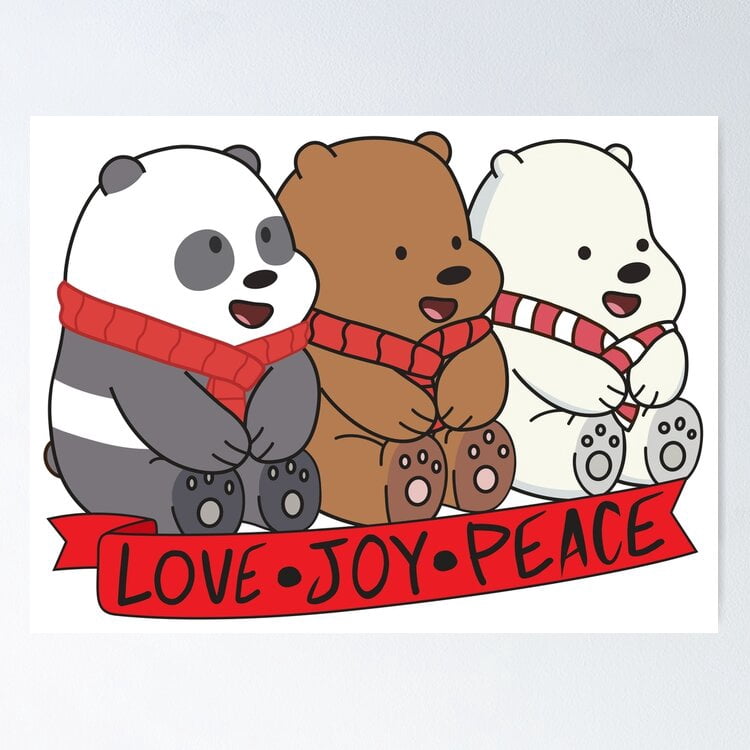 Poster We Bare Bears Poster - No Framed, Vintage Wall Art, Hot Trend ...