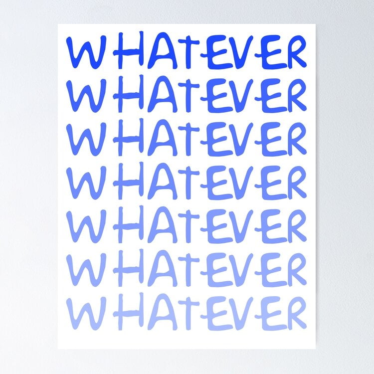 Poster Whatever Poster - No Framed, Vintage Wall Art, Hot Trend!, 24x36 ...