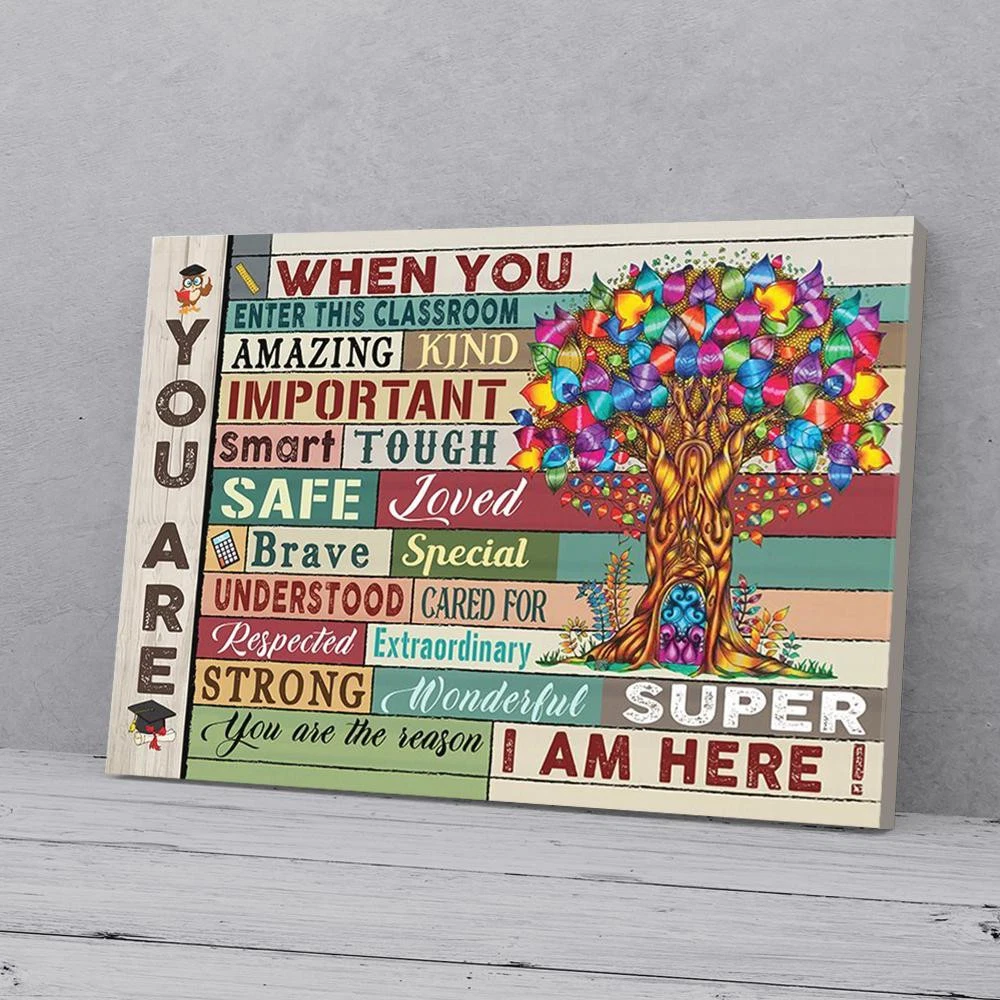 Poster When You Enter This Classroom Teacher- UNFRAMED Poster Prints ...