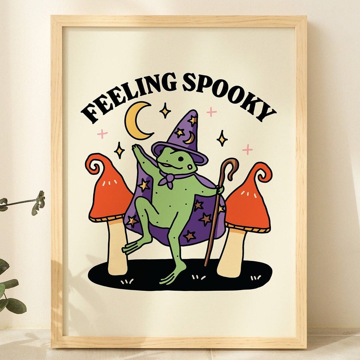 Poster Wizard Frog Halloween Print, Spooky Indoor Decoration, Scary ...