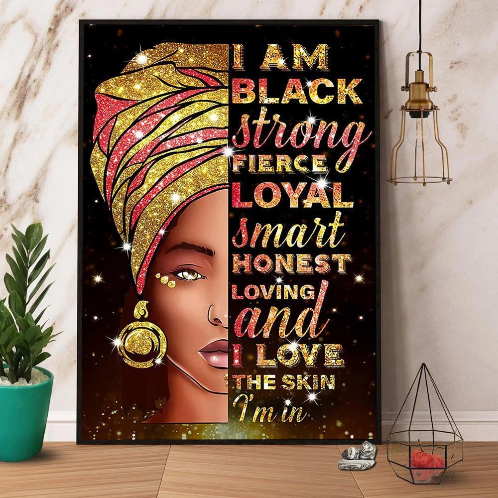 Poster Woman I Am Strong Fierce Loyal Smart Honest Loving- UNFRAMED ...