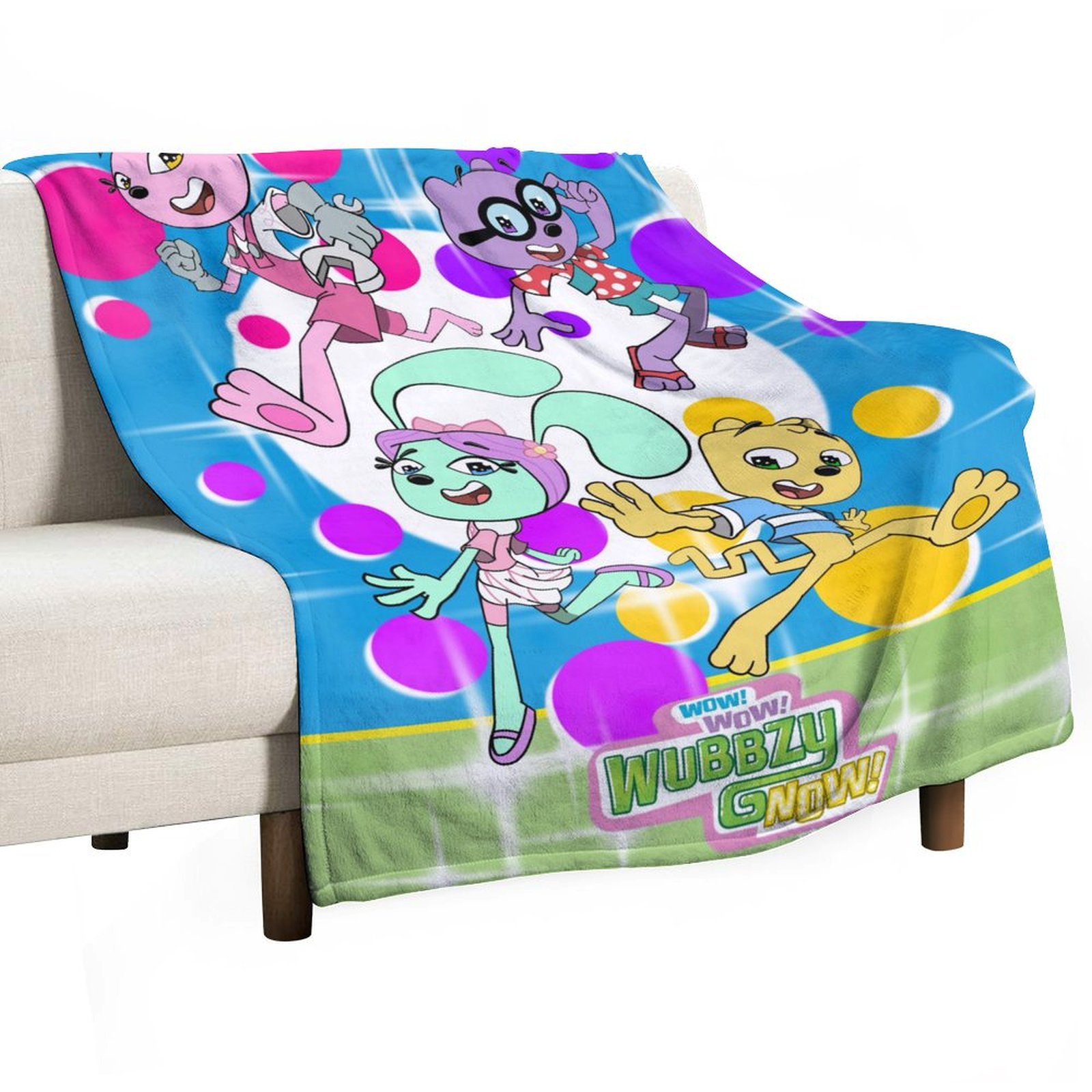 Poster Wow Wow Wubbzy Fuzzy Ultra-Soft Micro Fleece Blanket All Season ...