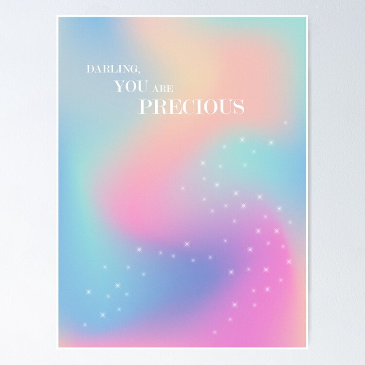 Poster You are precious, Affirmation, Self confidence, Aura, Energy ...