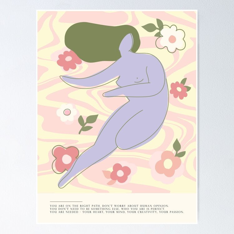 Poster You are on the right path, Inspirational art, Motivational ...