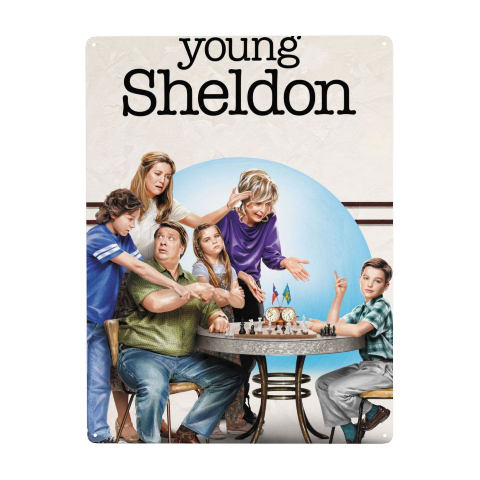 Poster Young Sheldon Metal Sign Decor 30x40cm Wall Art Sign for Home ...