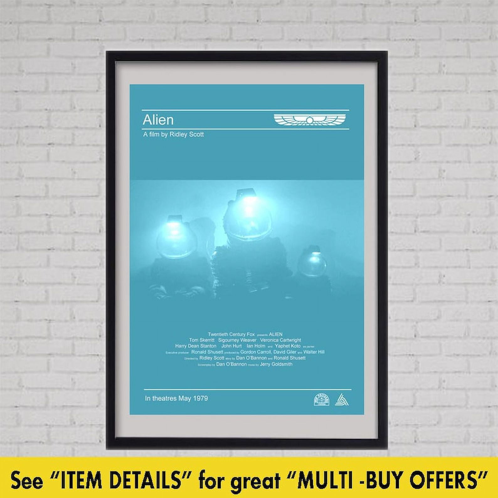 POSTER alien 1979 movie film poster print ridley scott sci fi 70s 80s ...