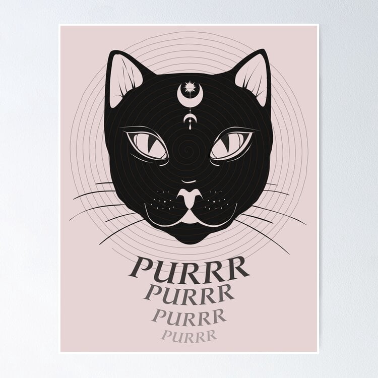 Poster cat with hypnotic stare - Unframed Poster, 24x36 - Walmart.com