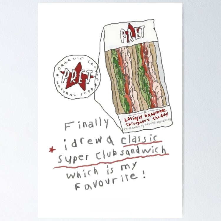 Poster sandwich, food, chucsandwich, food, cute, funny, fast food ...