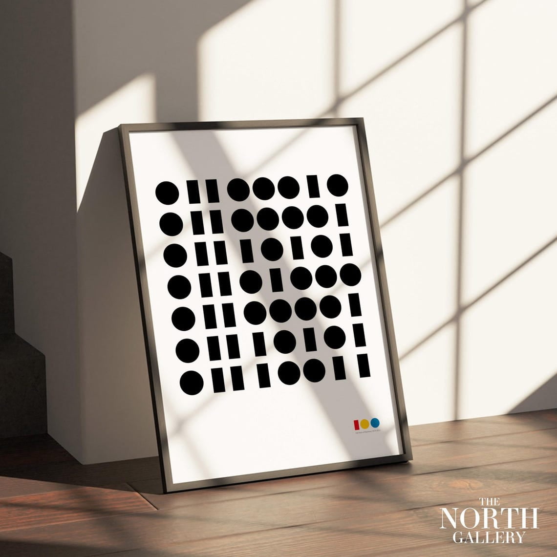 PosterArt 100 Years Poster Print, Modern Geometric Wall Art in Black ...