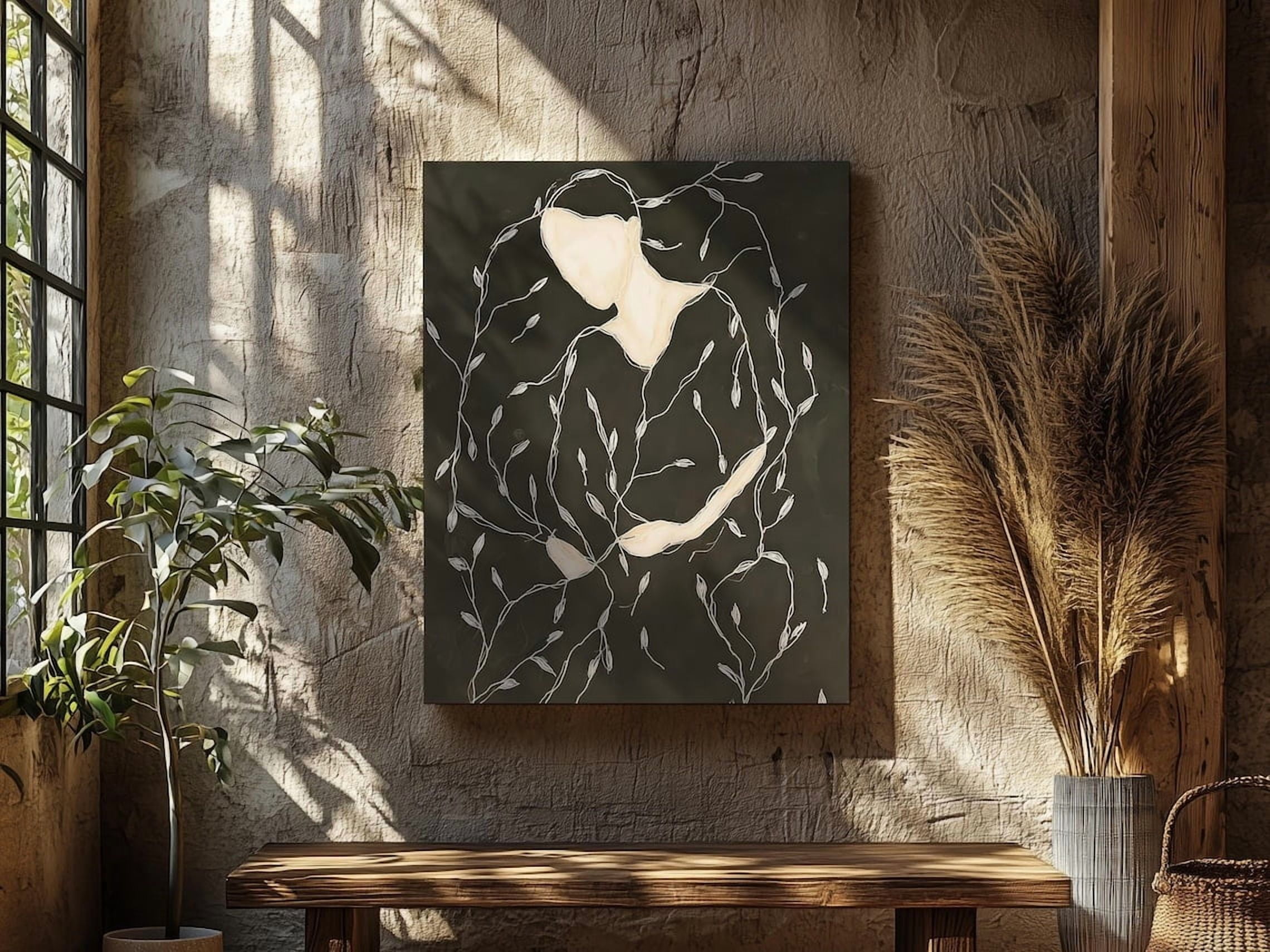 PosterArt Abstract Female Form Poster Wall Art, Minimalist Swedish ...