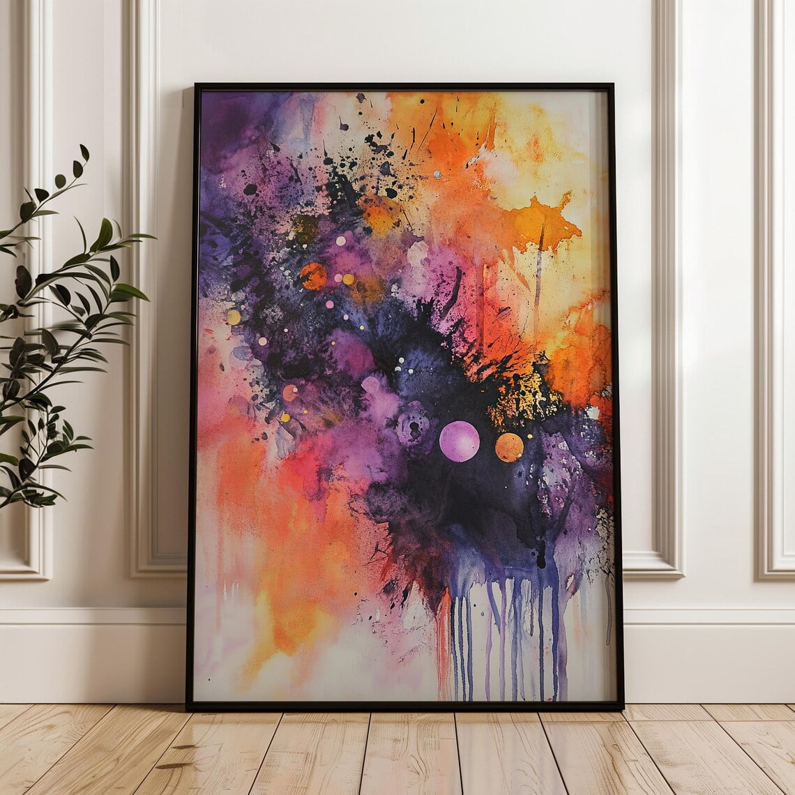 PosterArt Abstract Splash Poster, Colorful Modern Wall Art Print ...