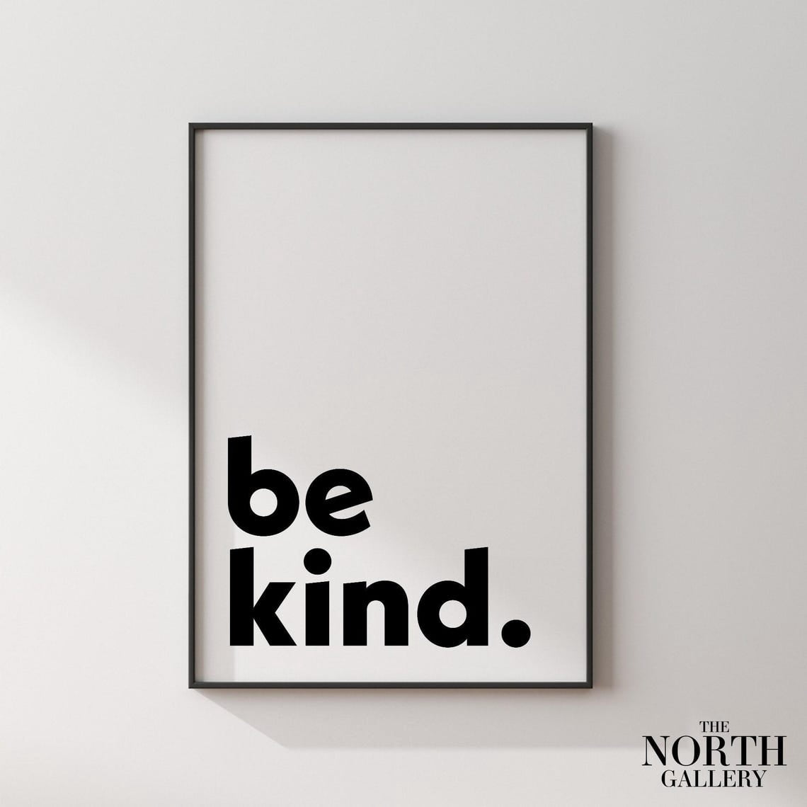 PosterArt Be kind Poster Print, Typography Print, Minimalist Wall Art ...