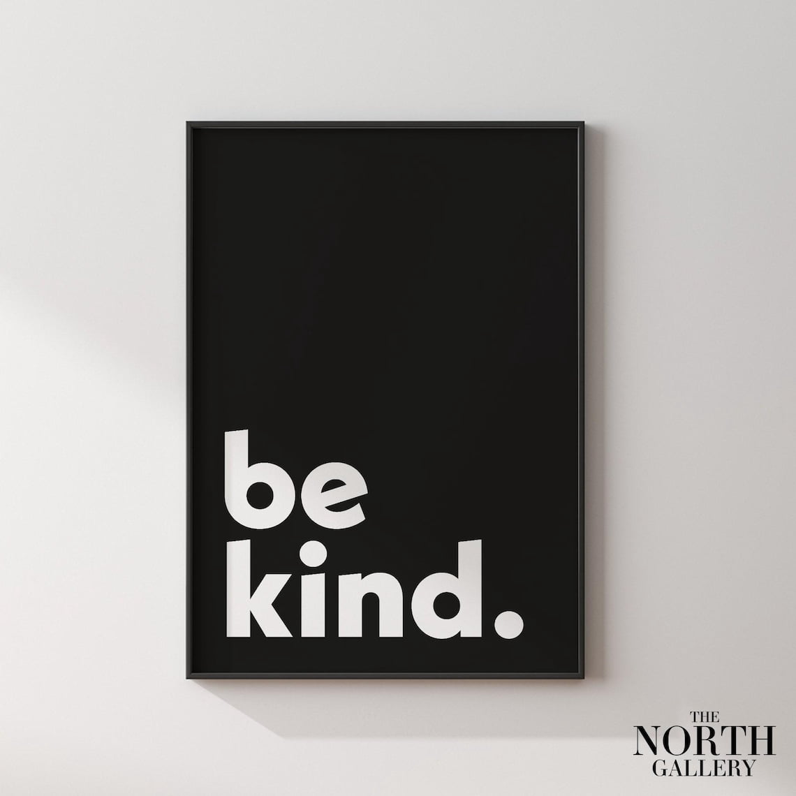 PosterArt Be kind Wall Art Print, Black Type Poster, Gallery Wall Art ...