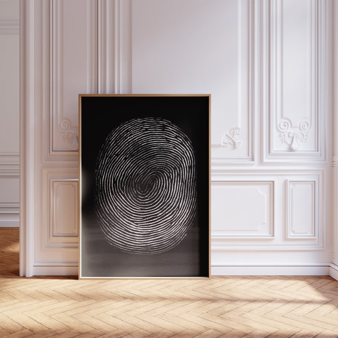 PosterArt Beige And Black Abstract Poster Wall Art, Minimal Geometric ...