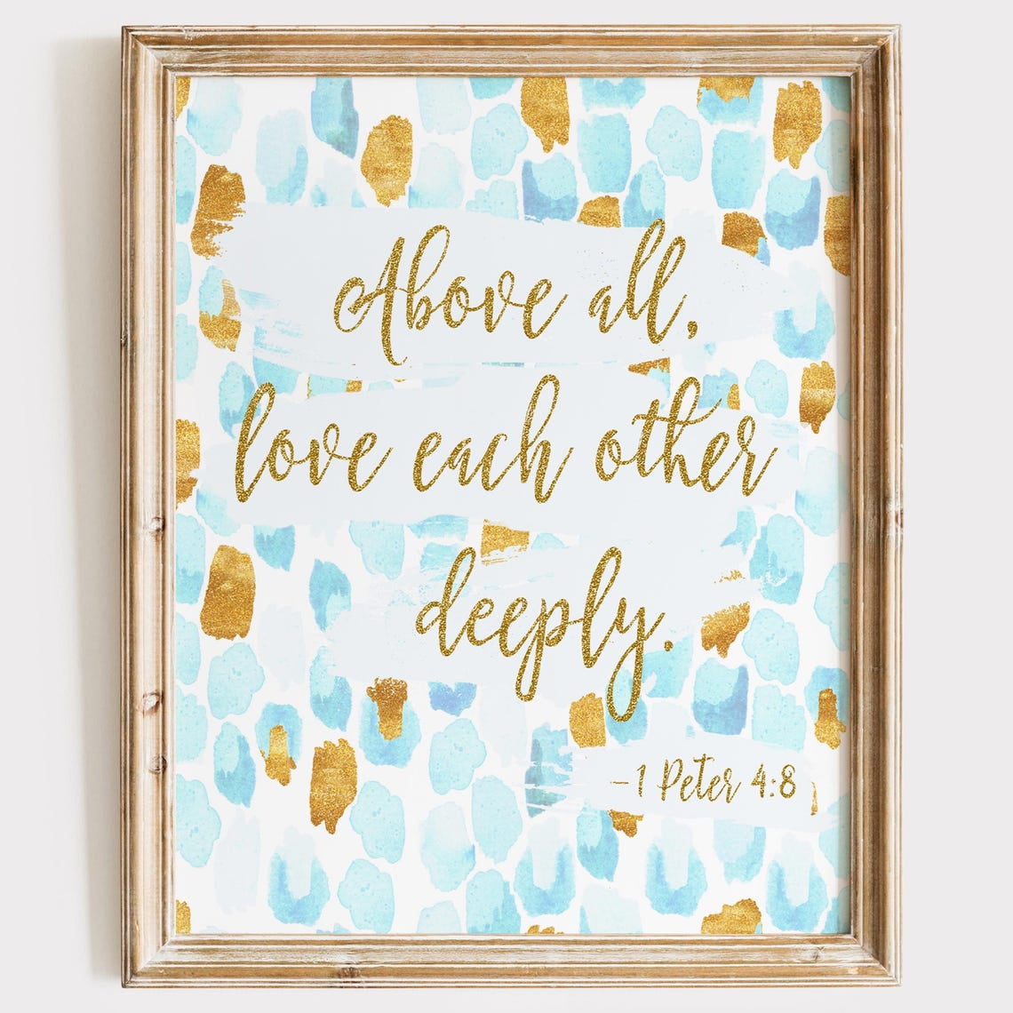 PosterArt Bible Verse Wall Art Print Inspirational Scripture Décor for ...