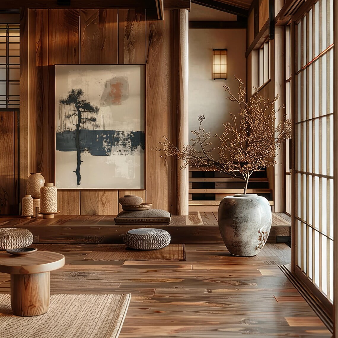 PosterArt Breath Of Earth Poster Wall Art, Japandi Minimal Landscape ...