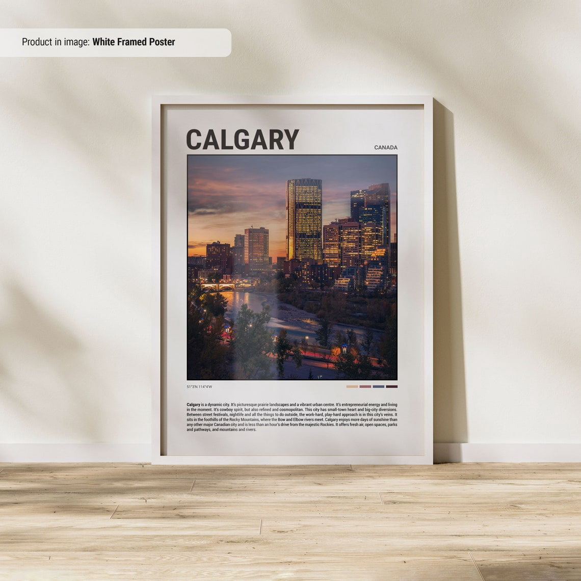 PosterArt Calgary Poster Travel Poster Travel Wall Art Minimal Travel ...