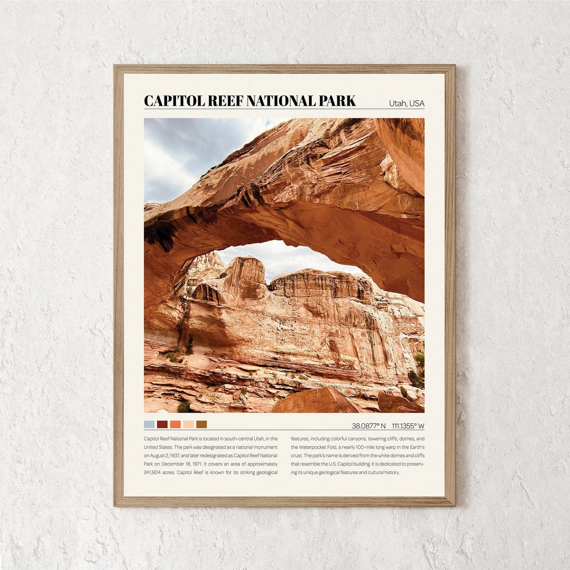 PosterArt Capitol Reef National Park Print, Capitol Reef Wall Art ...