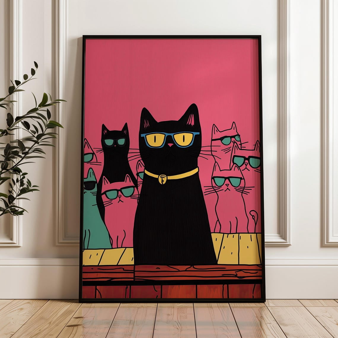 PosterArt Cats Poster, Comedy Animal Art Print, Gift Idea, Wall Art ...