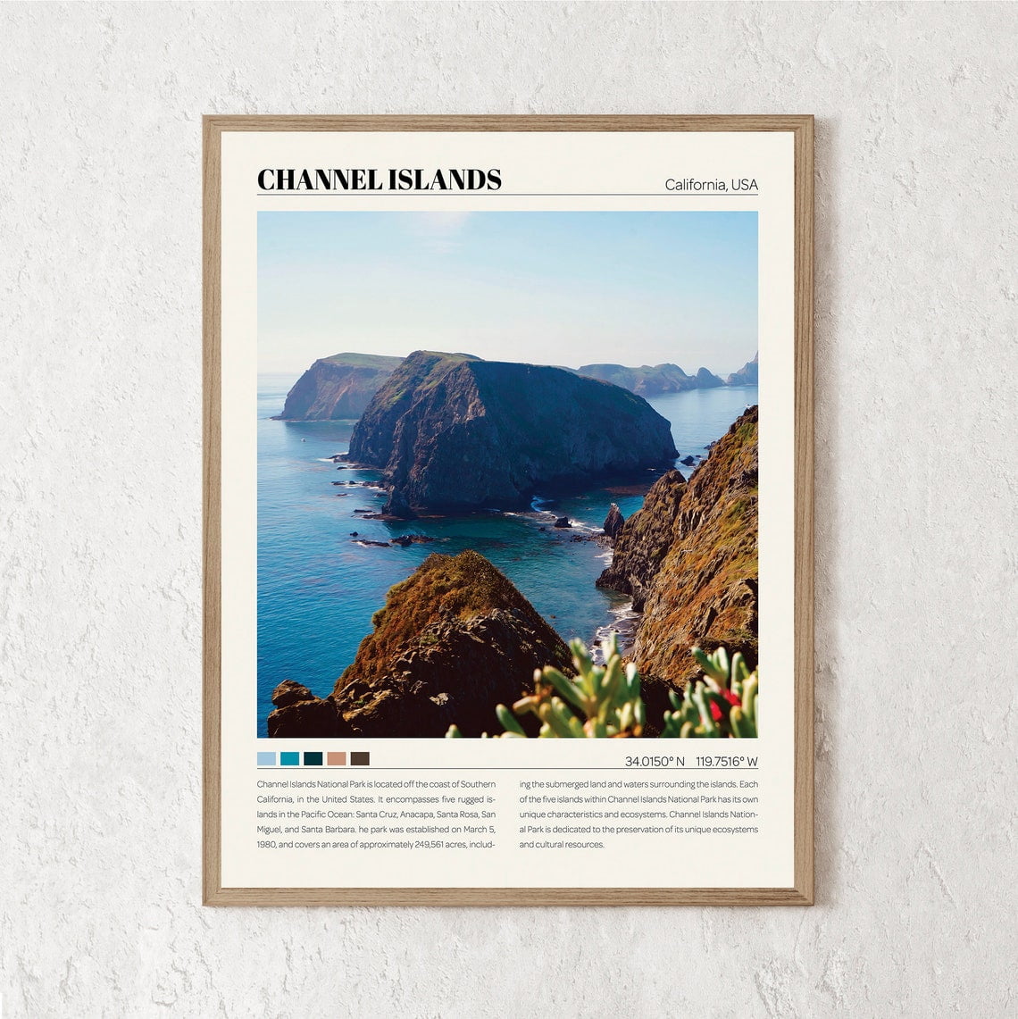 PosterArt Channel Islands National Park Print, Channel Islands Wall Art ...