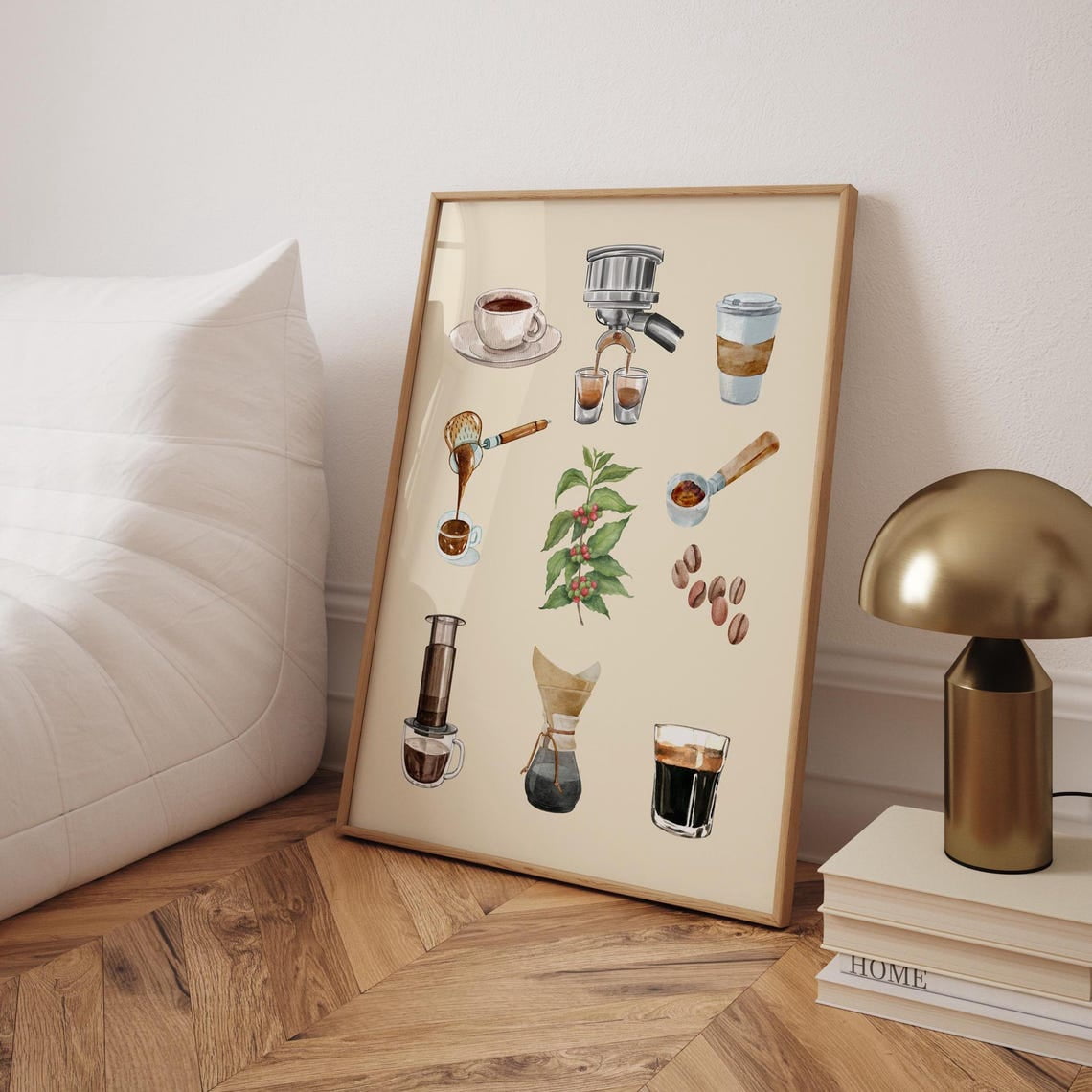 PosterArt Coffee Poster, Espresso, French Press, Cafe Decor, 12x18 ...