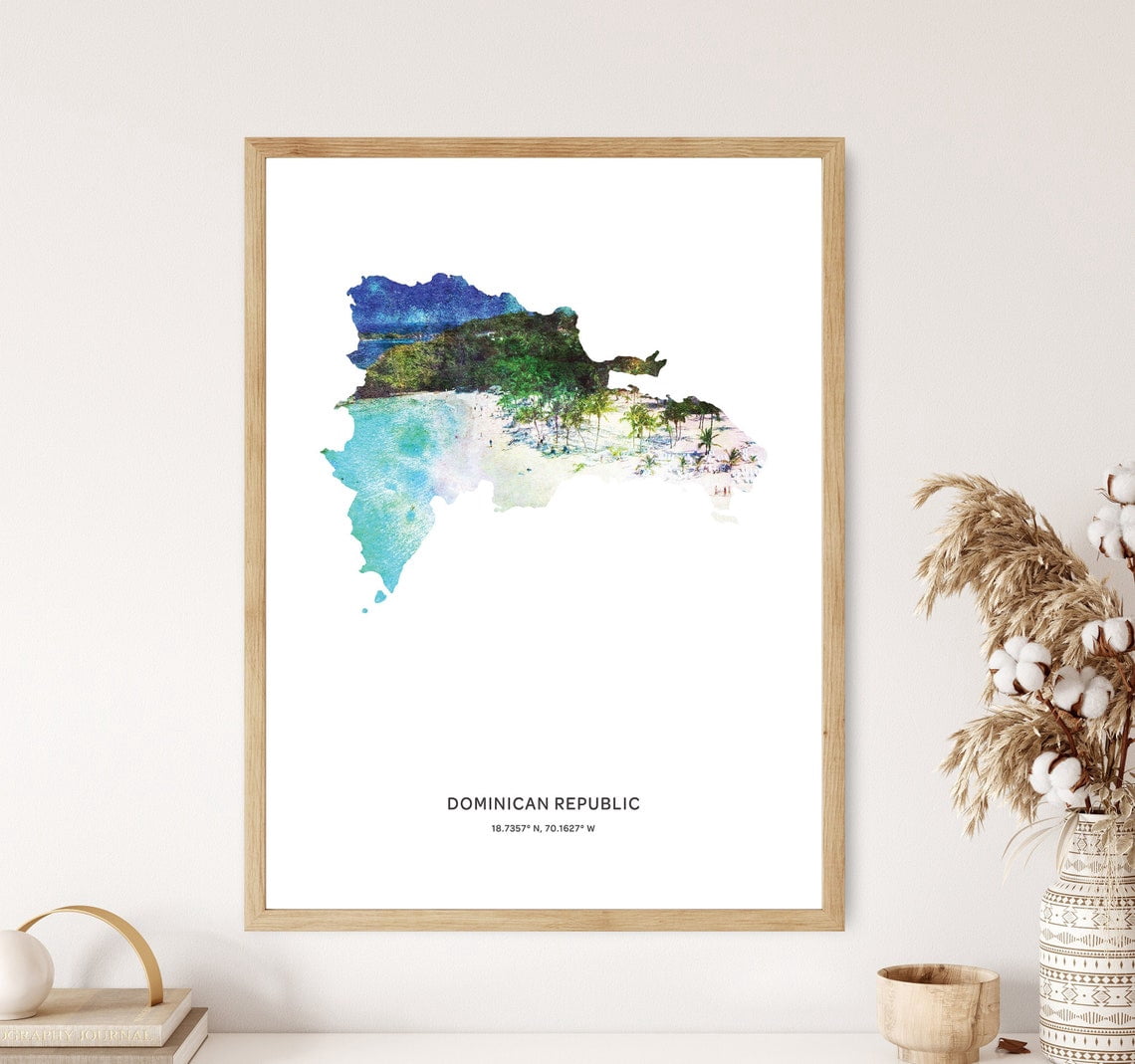 PosterArt Dominican Republic Print, Dominican Republic Poster ...