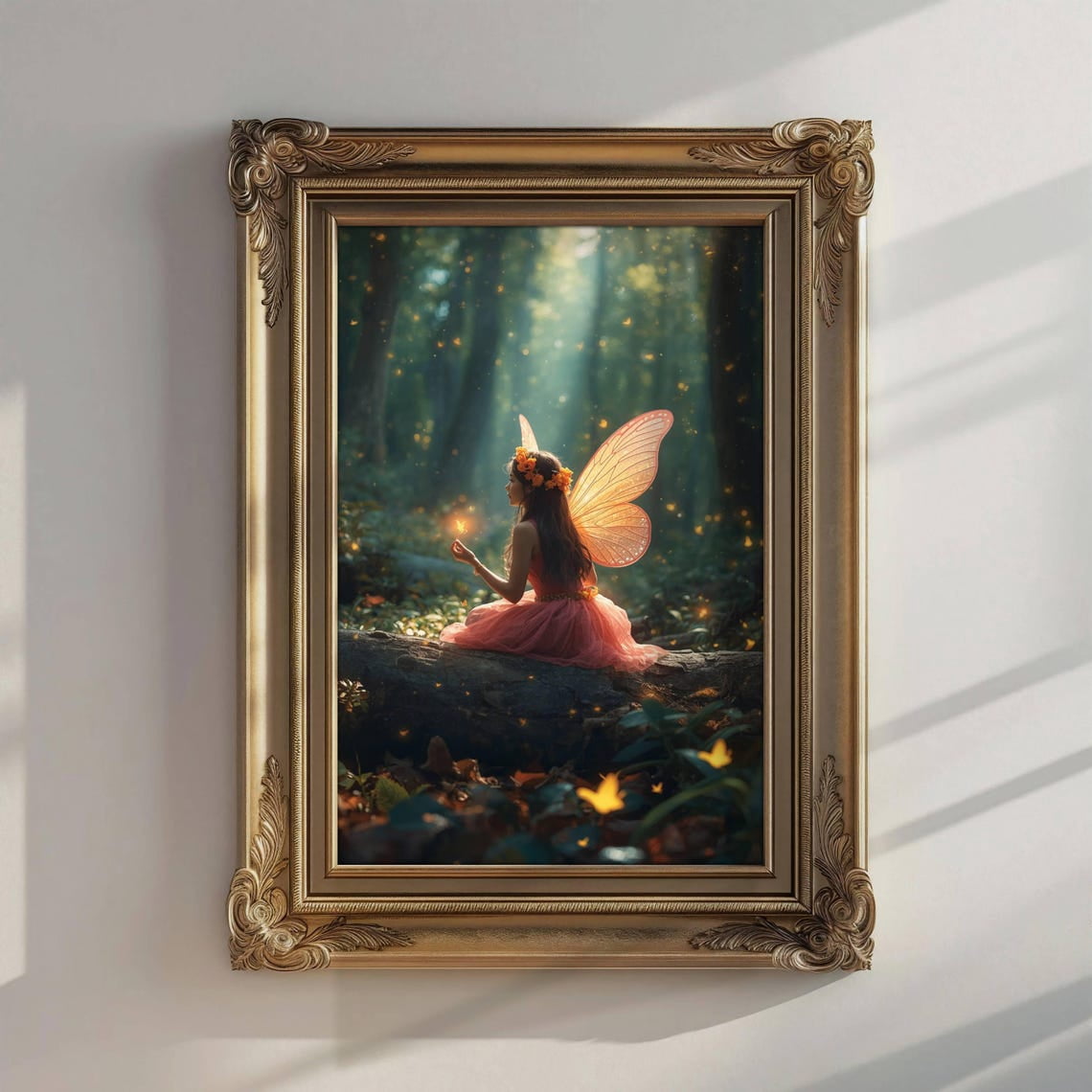 PosterArt Enchanted Forest Fairy Poster, Magical Cottagecore Printable ...