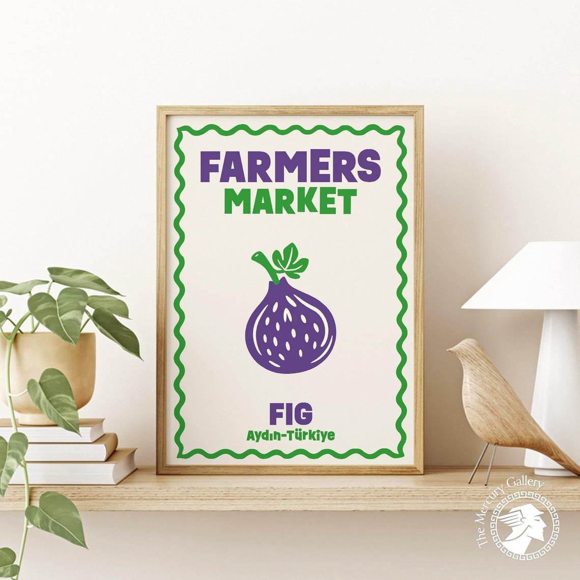 PosterArt Farmers Market Poster, Fig Fruit Print, Vintage Aydin Turkiye ...