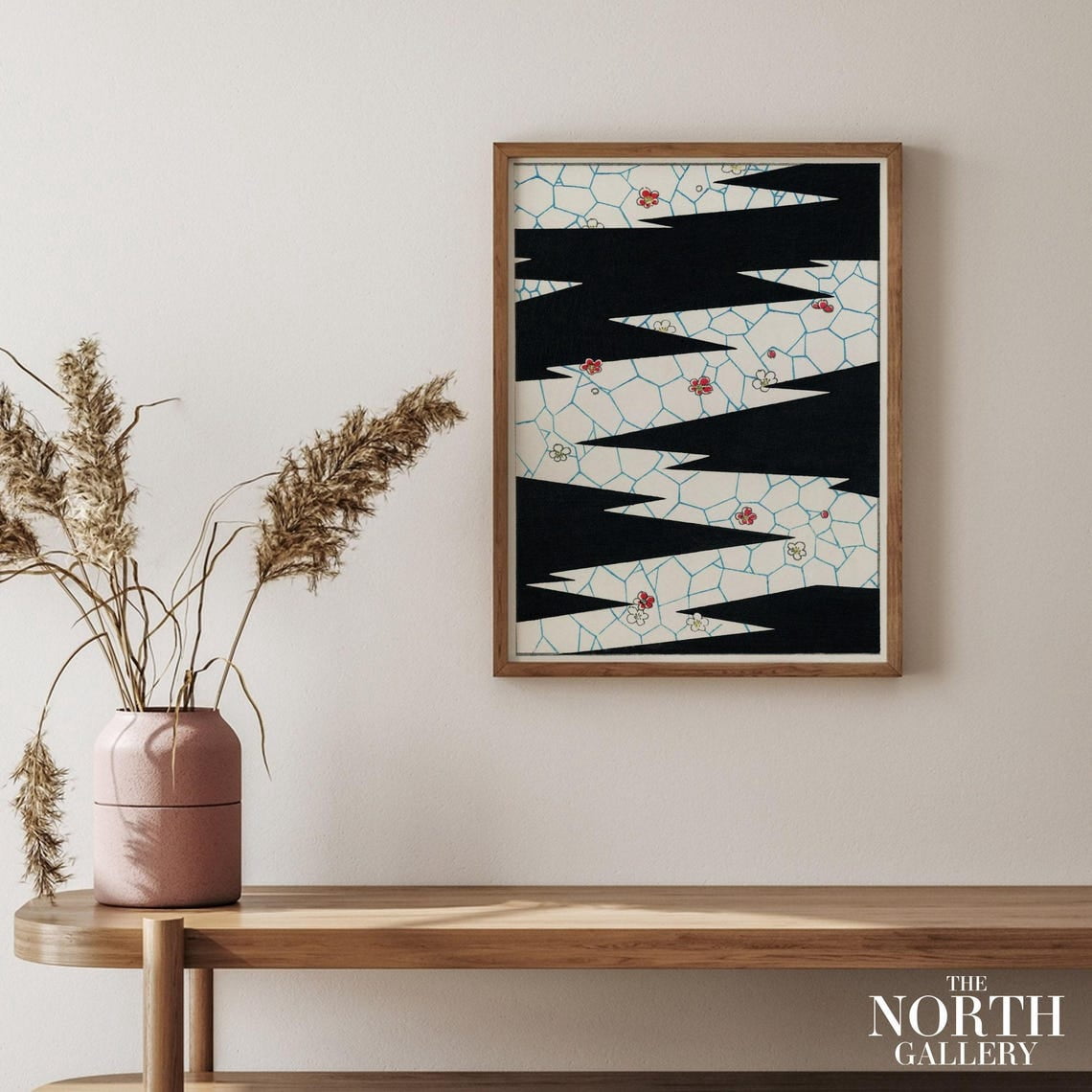 PosterArt Flowers on a footpath illustration from the Shin Bijutsukai ...