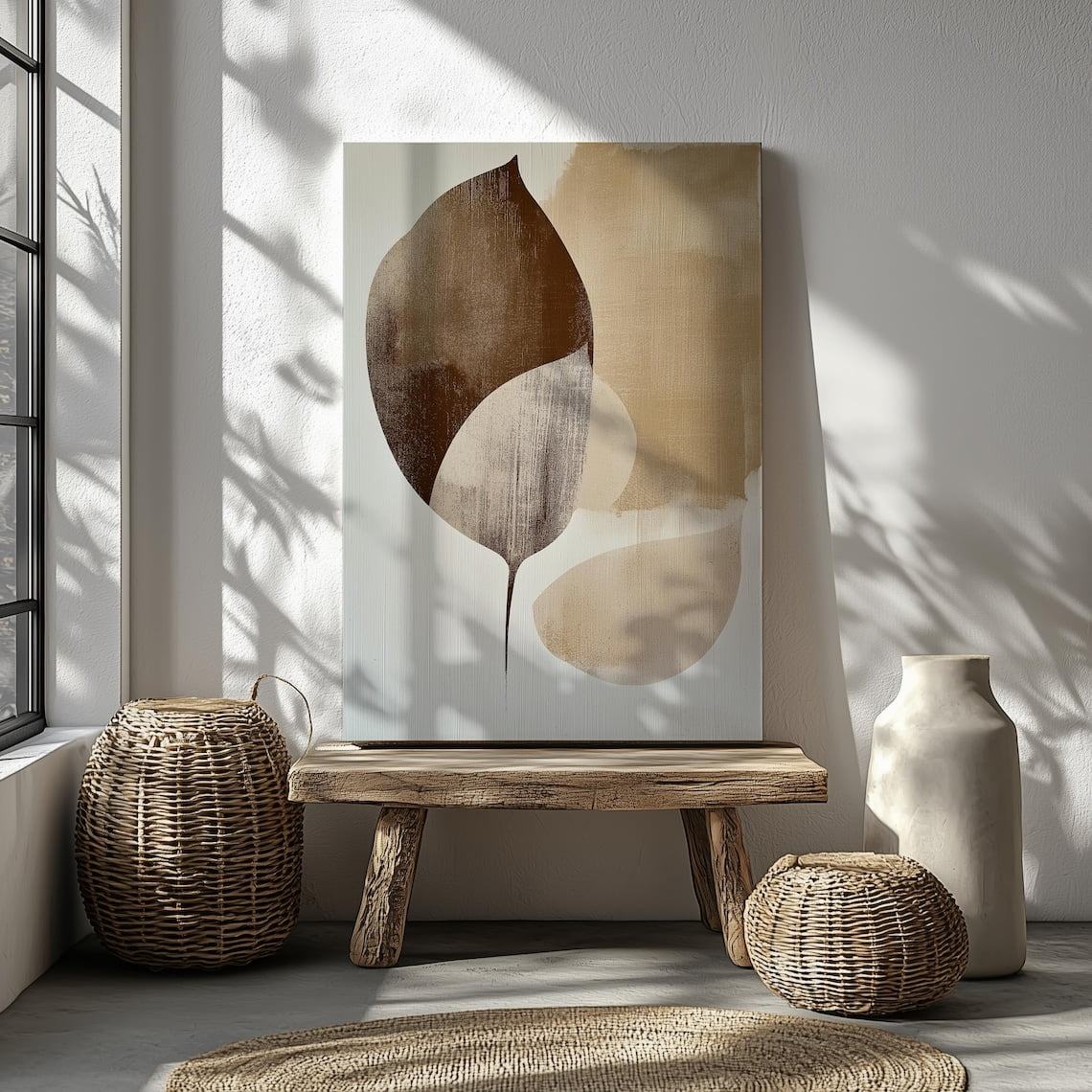 PosterArt Form Of Quiet Poster Wall Art, Japandi Minimal Abstract ...