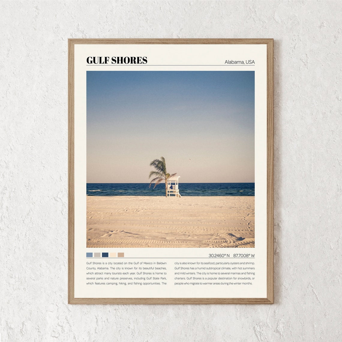 PosterArt Gulf Shores Print, Gulf Shores Art, Gulf Shores Poster, Gulf ...