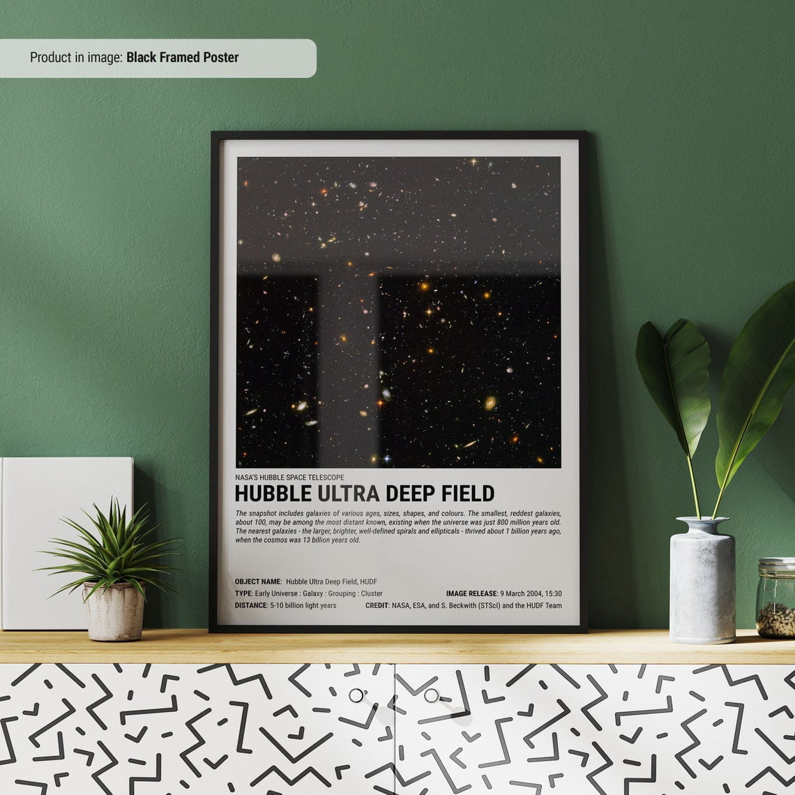 PosterArt Hubble Ultra Deep Field Poster Space Posters Hubble Telescope ...