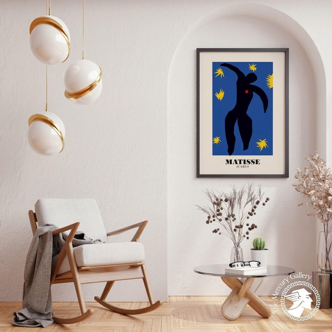 PosterArt Icarus Poster, Cutout Papiers Découpés Art Print, Modern ...