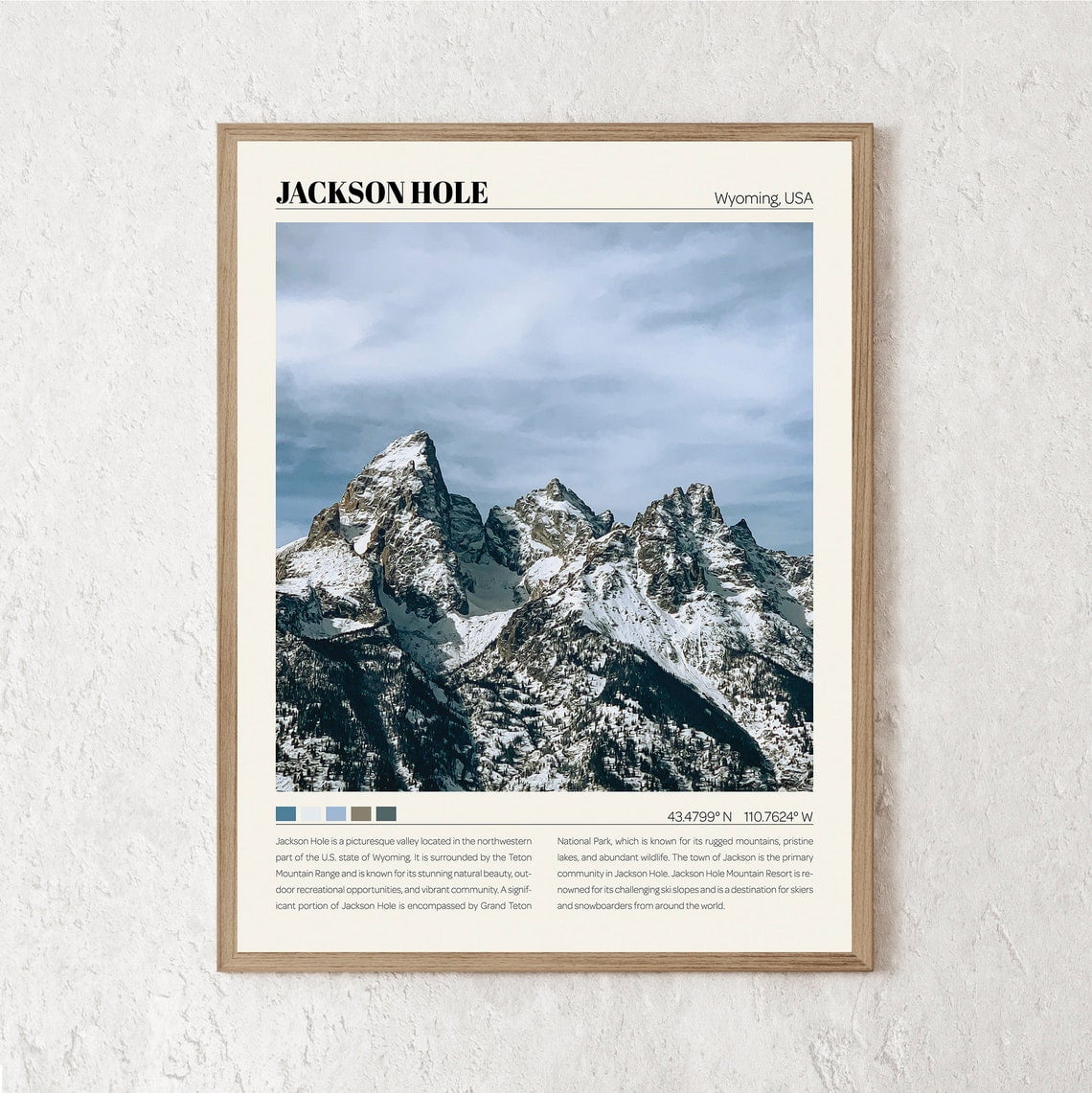 PosterArt Jackson Hole Print, Jackson Hole Wall Art, Jackson Hole ...