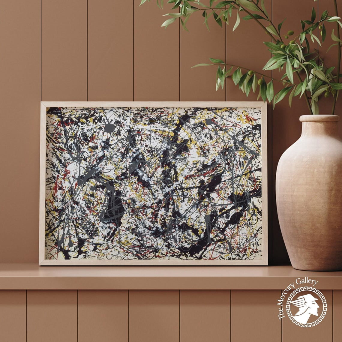 PosterArt Jackson Pollock Poster, Abstract Exhibition Art Print ...