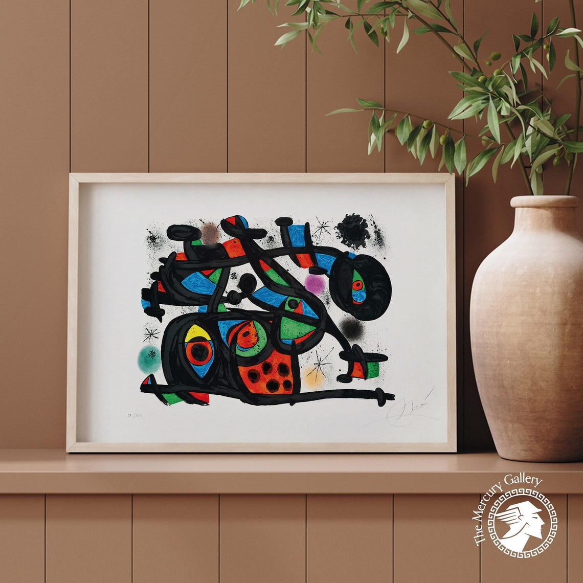 PosterArt Joan Miro Poster, Rapt (Le) 1981, Surrealism Abstract Art for ...