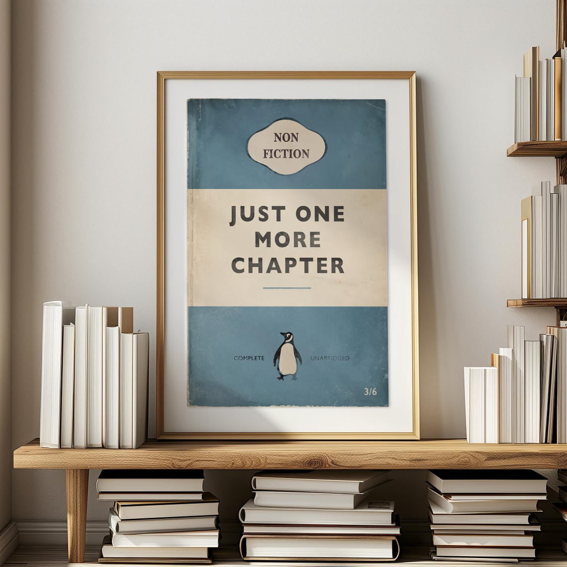 PosterArt Just One More Chapter Penguin Book Cover Poster Vintage Book ...