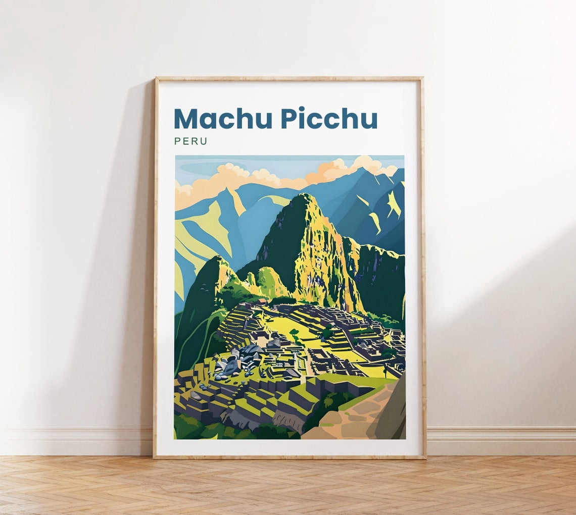 PosterArt Machu Picchu Travel Print Machu Picchu Print Machu Picchu ...