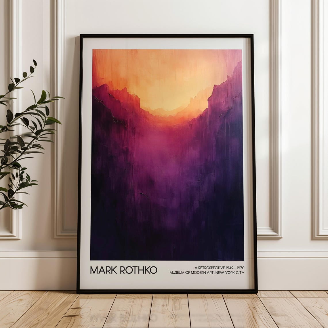 PosterArt Mark Rothko Art Poster, Printable Wall Art, Living Room Decor ...