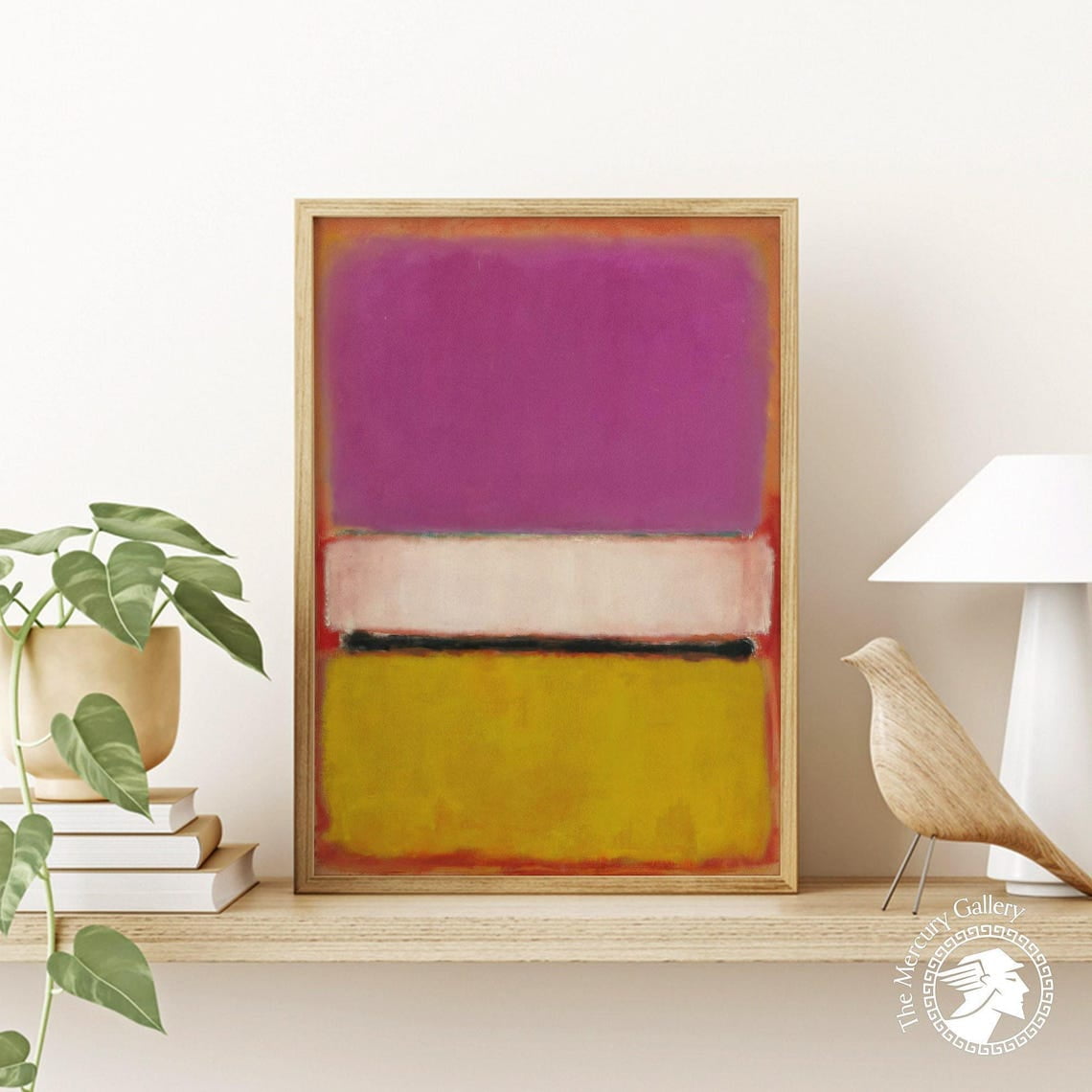 PosterArt Mark Rothko Poster, Purple and Yellow Abstract Exhibition Art ...
