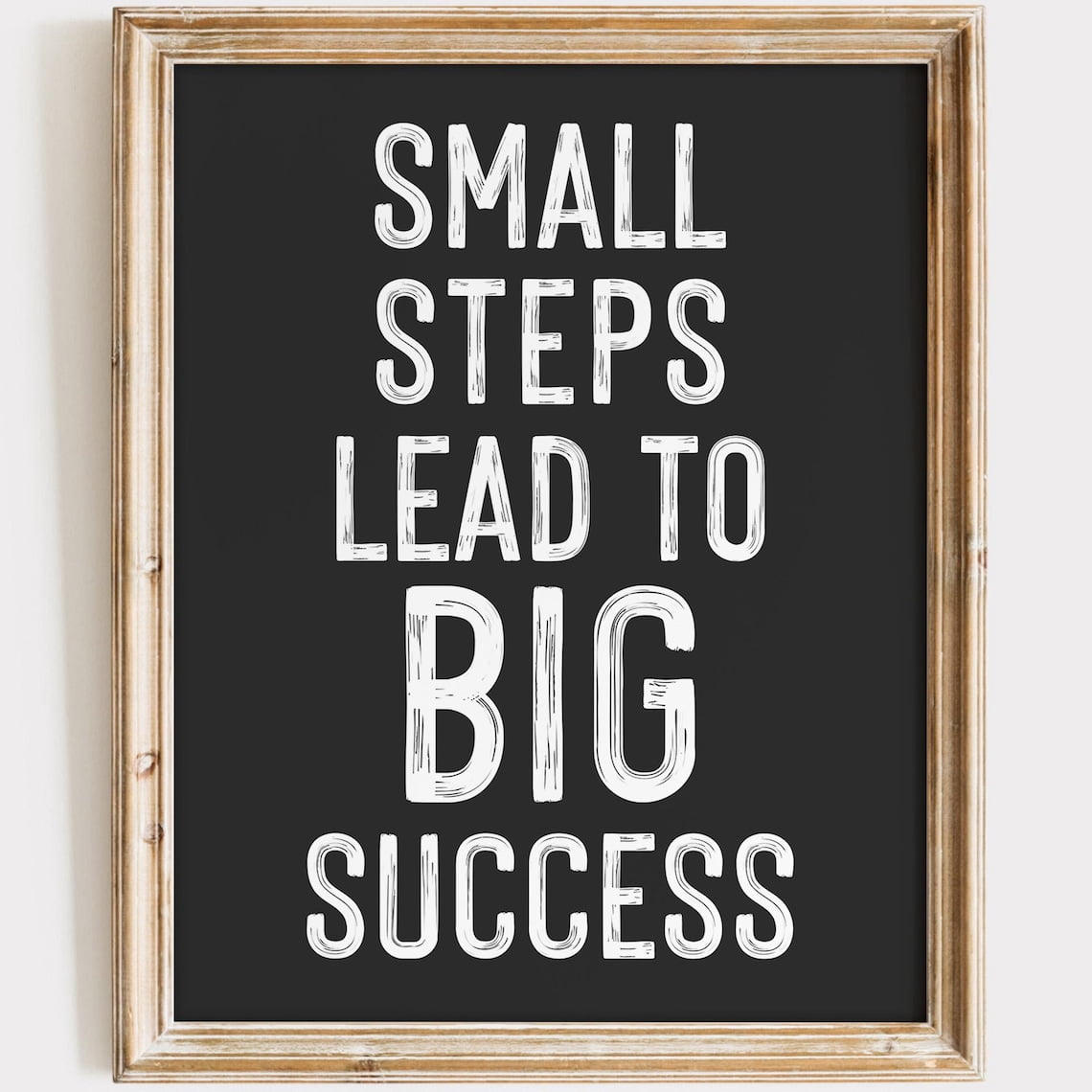 PosterArt Motivational Art Print Small Steps Lead To Big Success ...