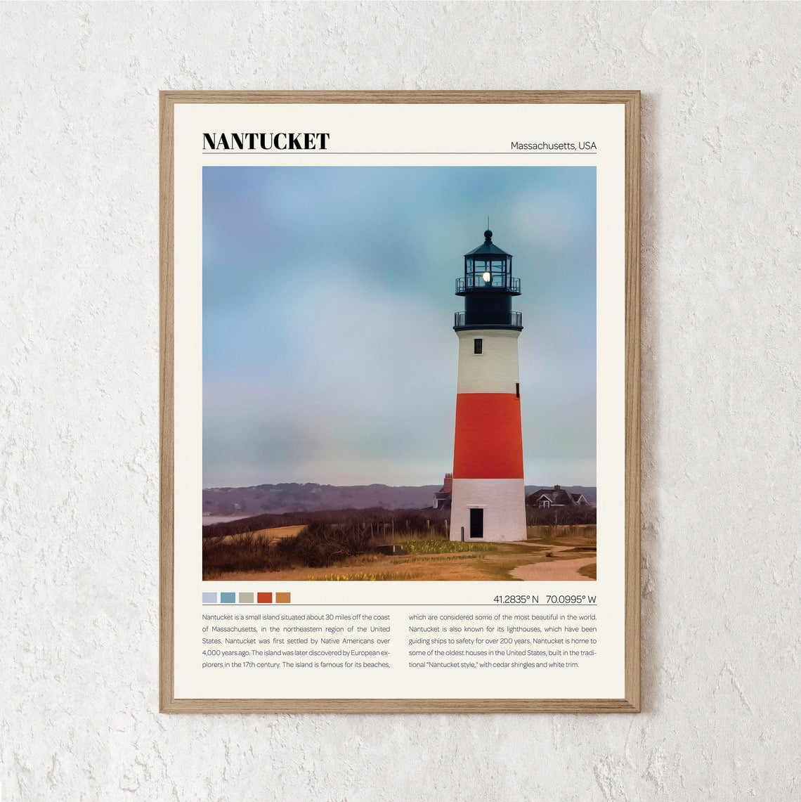 PosterArt Nantucket Print, Nantucket Wall Art, Nantucket Poster ...