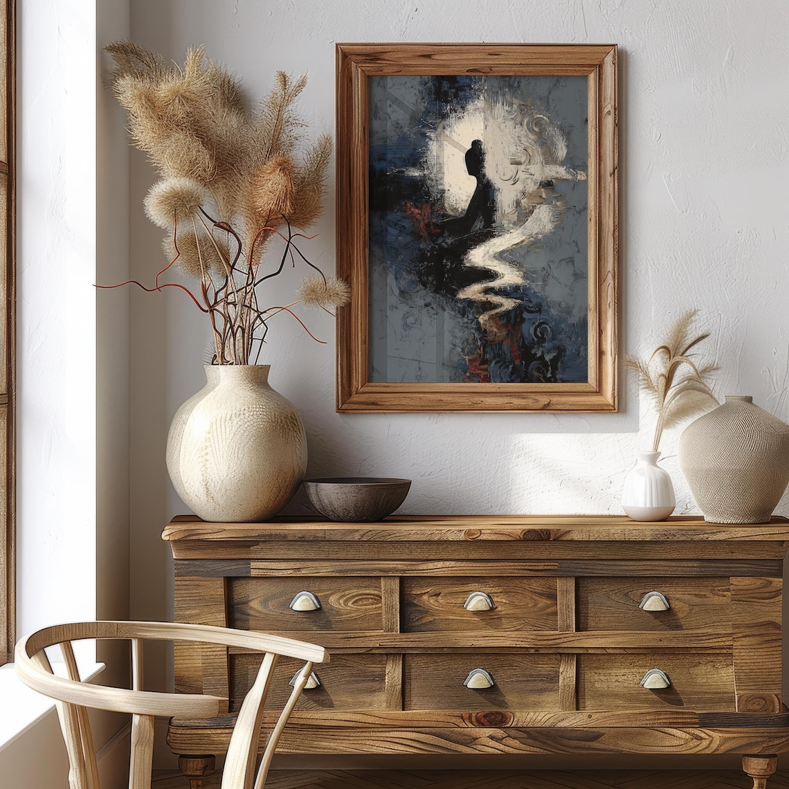 PosterArt Path Within Poster Wall Art, Japandi Abstract Illustration In ...